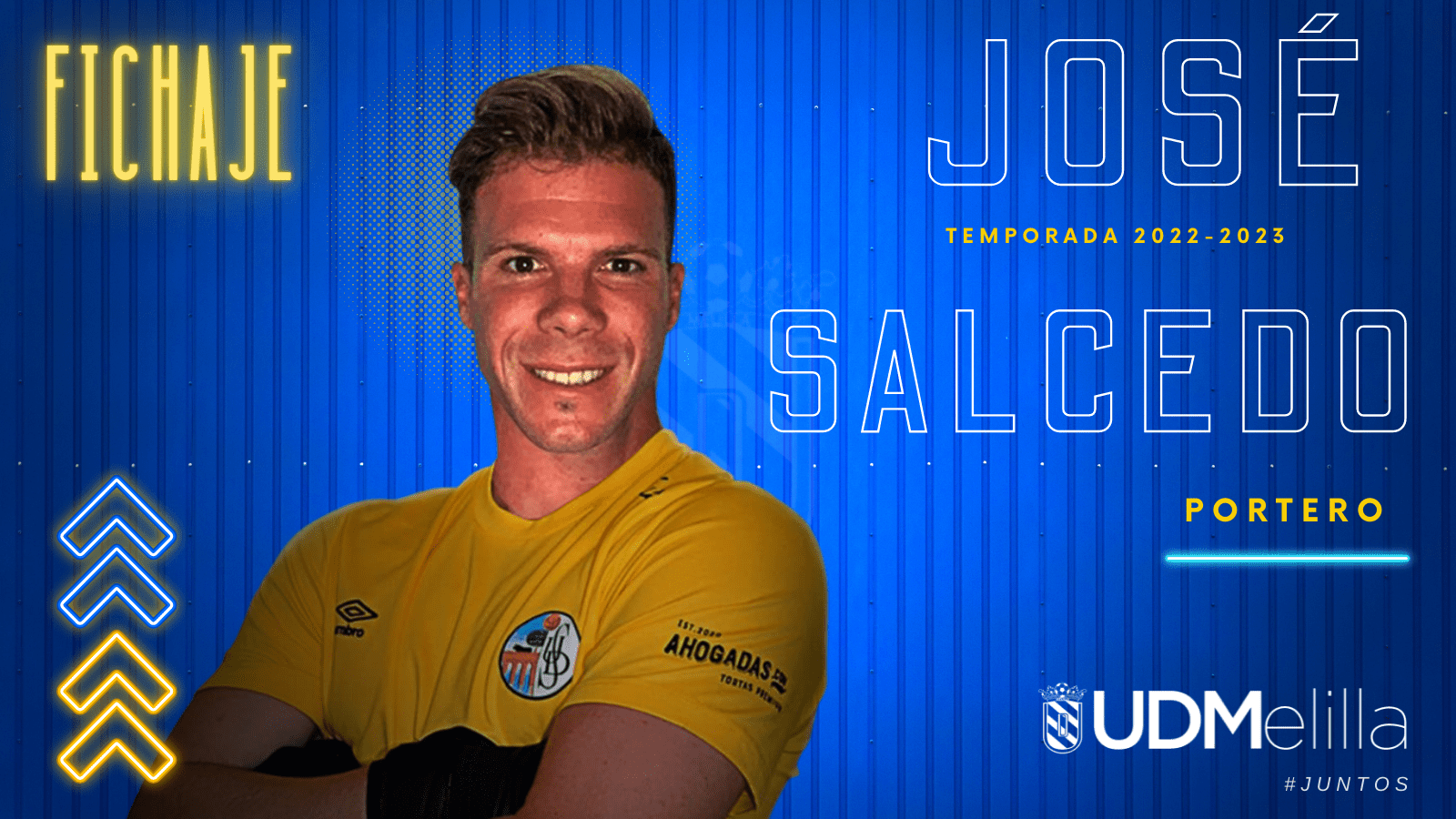 José Antonio Salcedo, nuevo guardameta azulino - UD Melilla