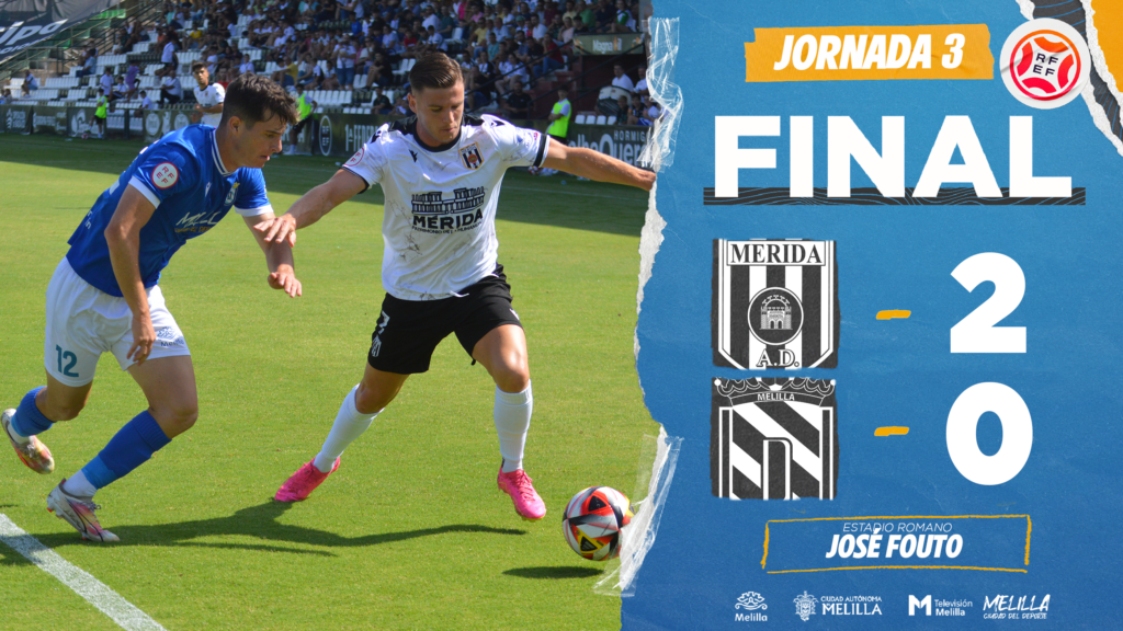 Los azulinos caen en Mérida - UD Melilla